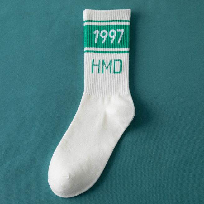 White personalized letters sports cotton socks | Sock Manufacturers